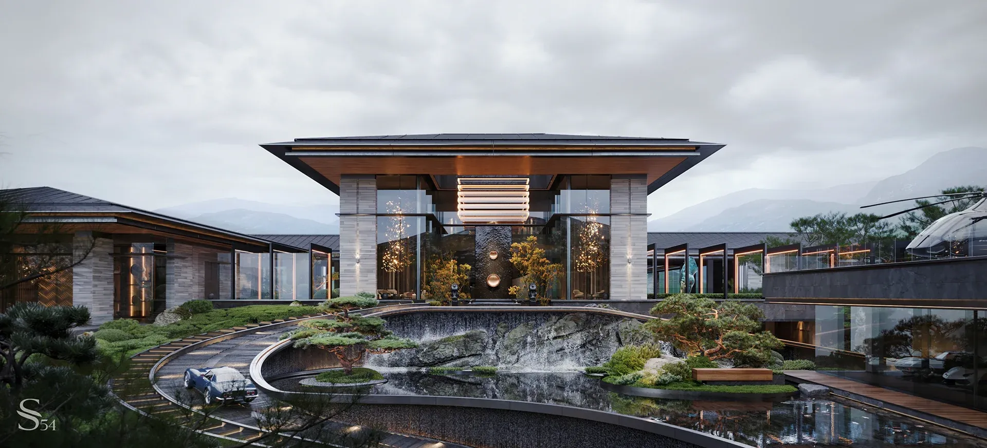 Design of a mansion, architectural project of a mansion | Studia 54